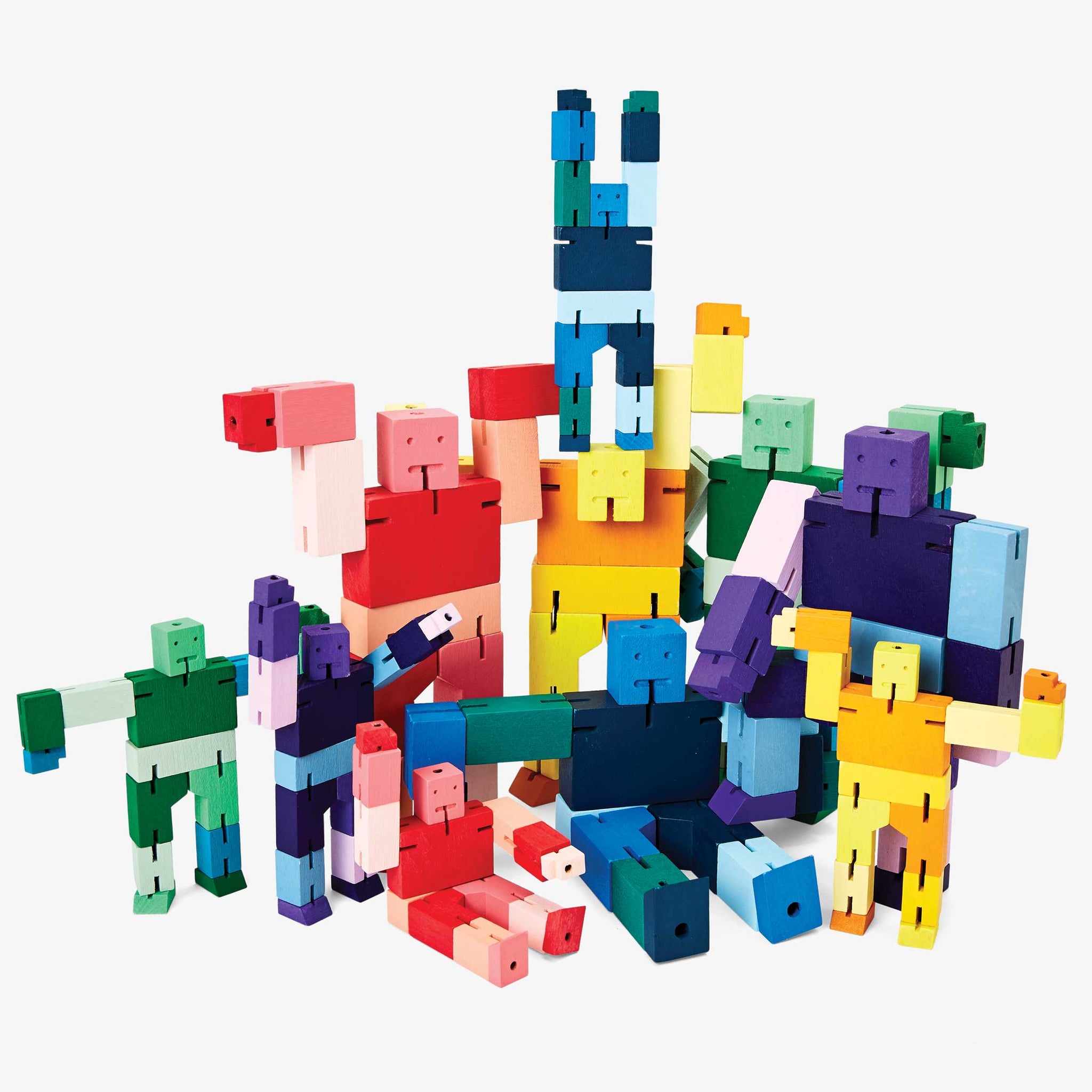 Cubebots by Areaware | 3D robot wooden puzzles | all models & colors