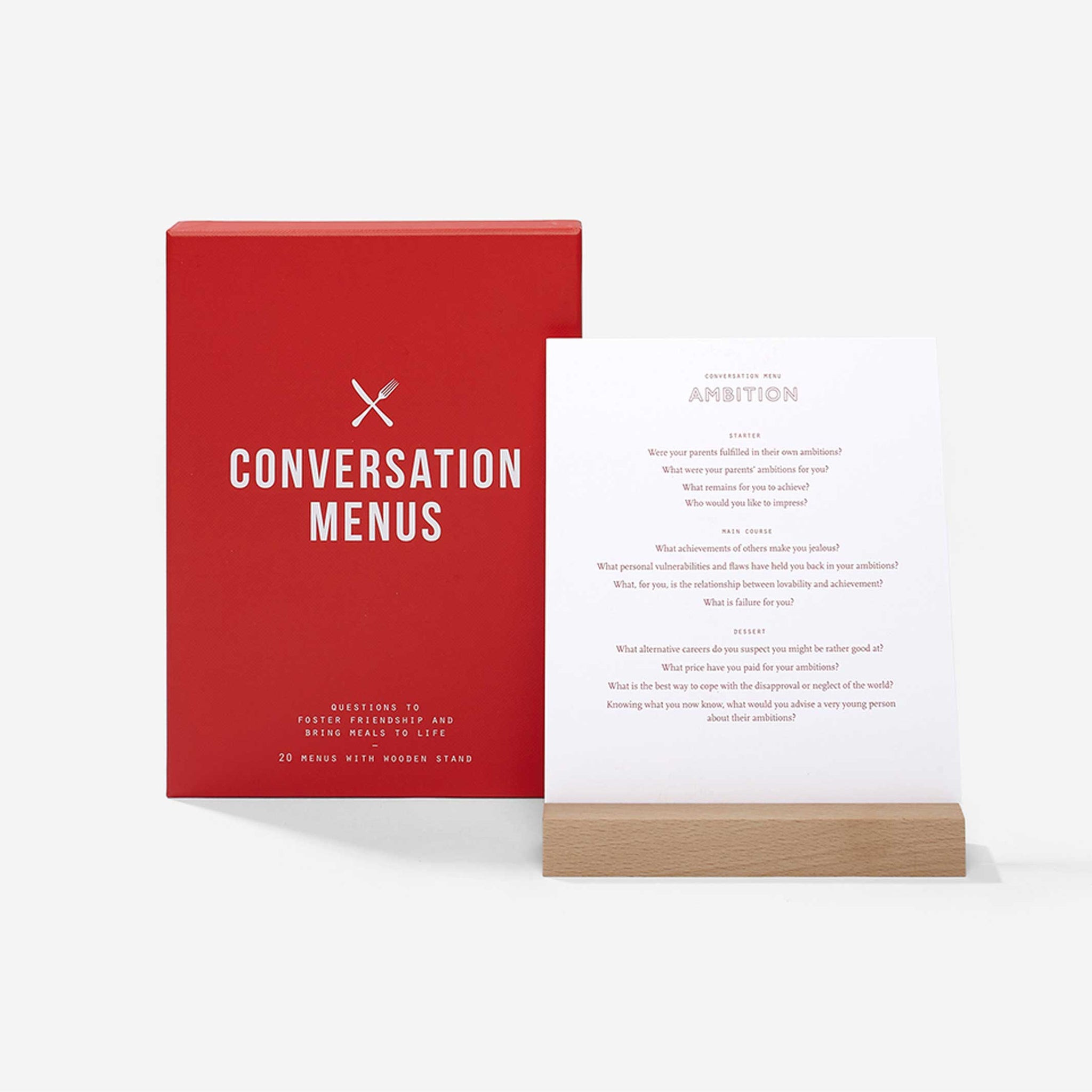 CONVERSATION MENUS CARD Set | TISCHKARTEN-SET | English Edition | The