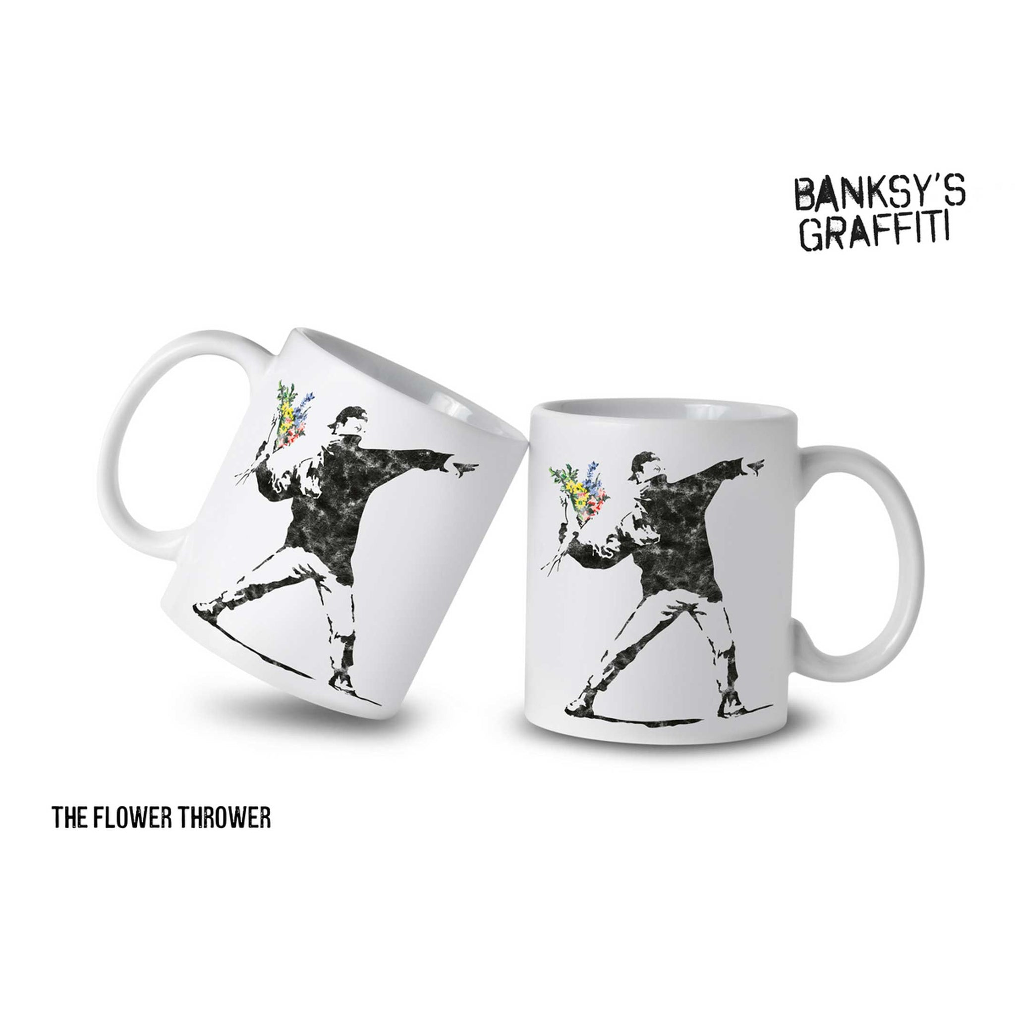 The FLOWER THROWER | Banksy KAFFEE- & TEE-BECHER | Urban.ity