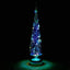 IRIDESCENT - LED lighted glass TREE - 41 cm high | MoMA