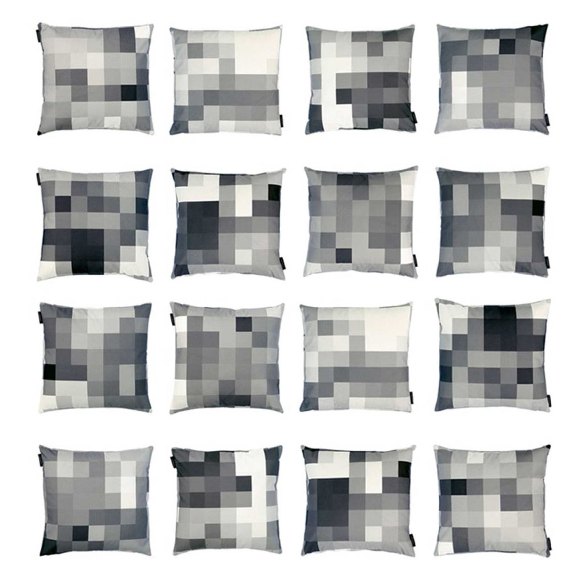 PIXEL CUSHION LUNA - Monochrome Cushion - 50x50 cm - 100% Trevira CS