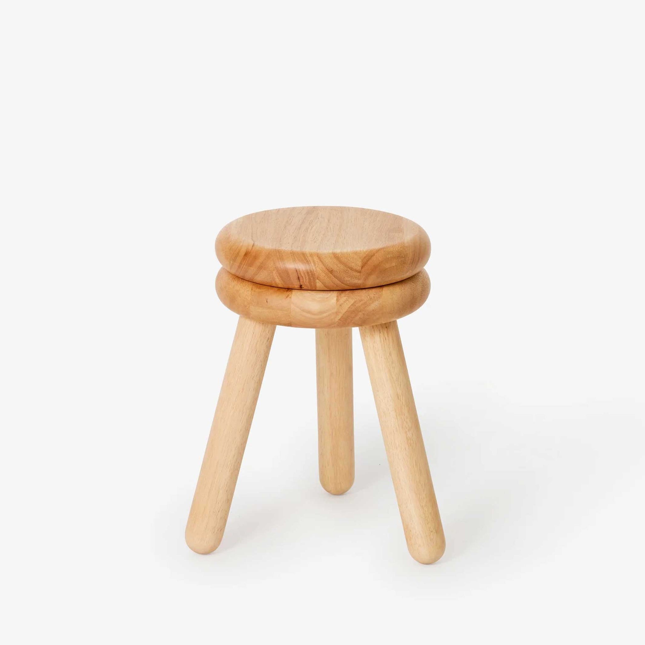 PLUMA STOOL TALL Natur | Großer Holz-HOCKER | Steven Bukowski | Areawa