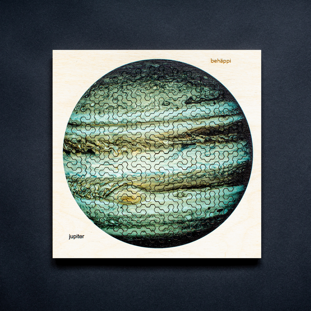 JUPITER | Extraordinary Wooden IQ PUZZLES | Planetary Series | Level H