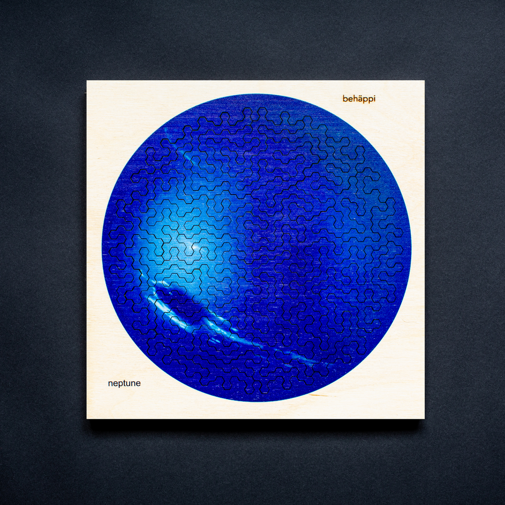 NEPTUN | Extraordinary Wooden IQ PUZZLES | Planetary Series | Level Ha