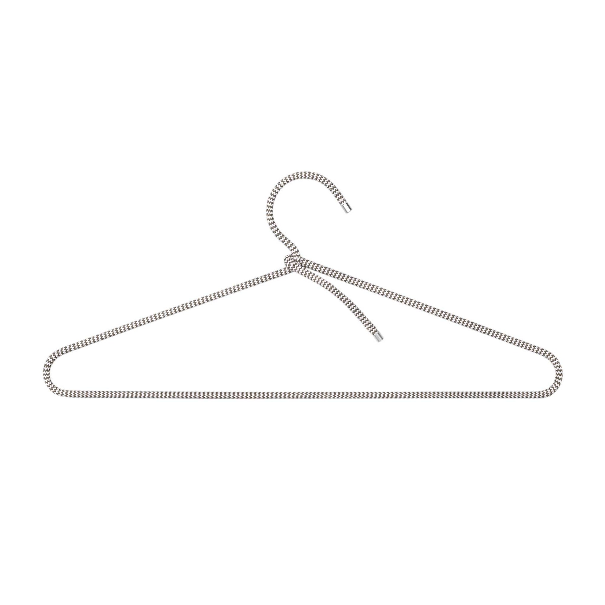 CORD HANGER | thin textile CORD HANGERS with alu end caps | Set of 5