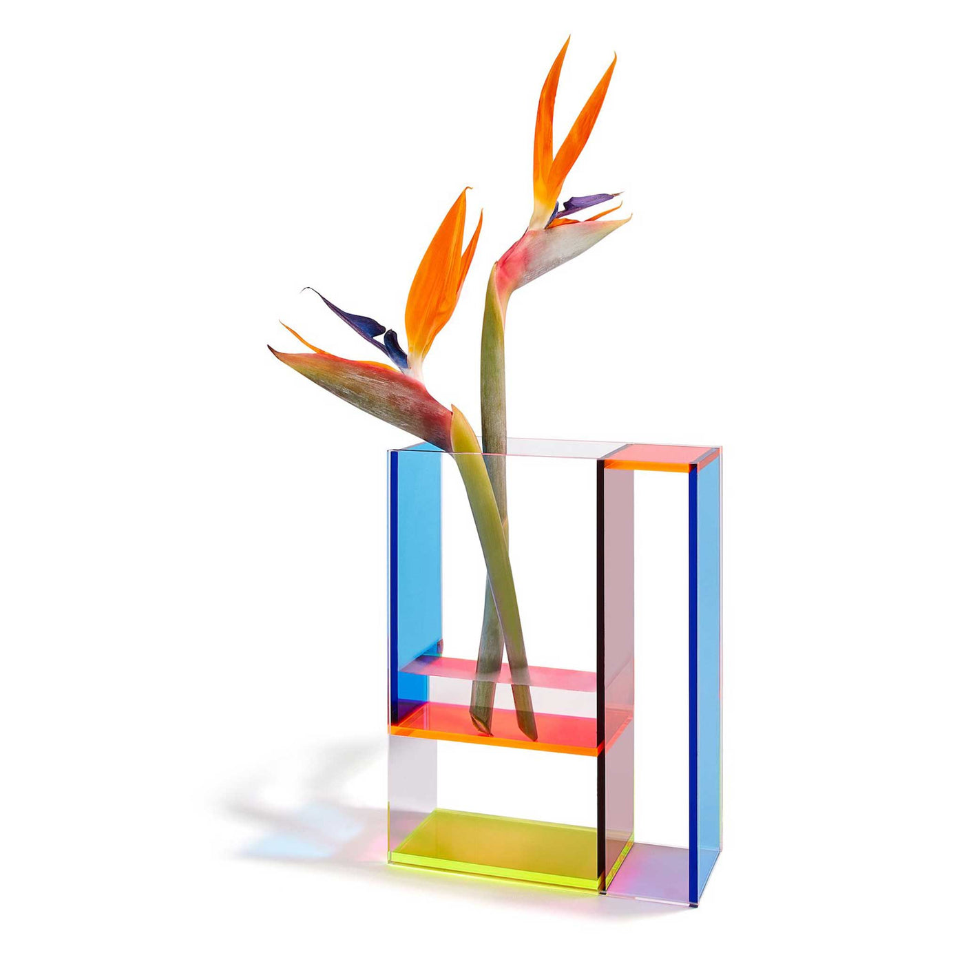 MONDRI VASE Neon | Frank Kerdil | 24x19x8,5 cm | MoMA