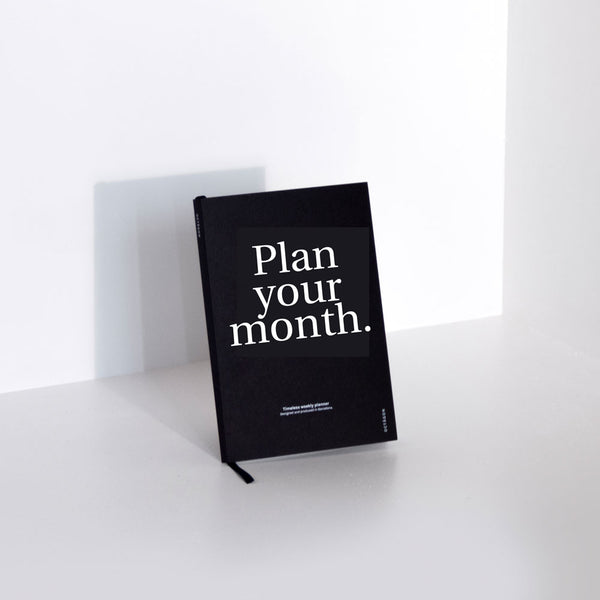 PLAN YOUR MONTH | MONTHLY PLANNER & NOTEBOOK | A5 | Octagon Design