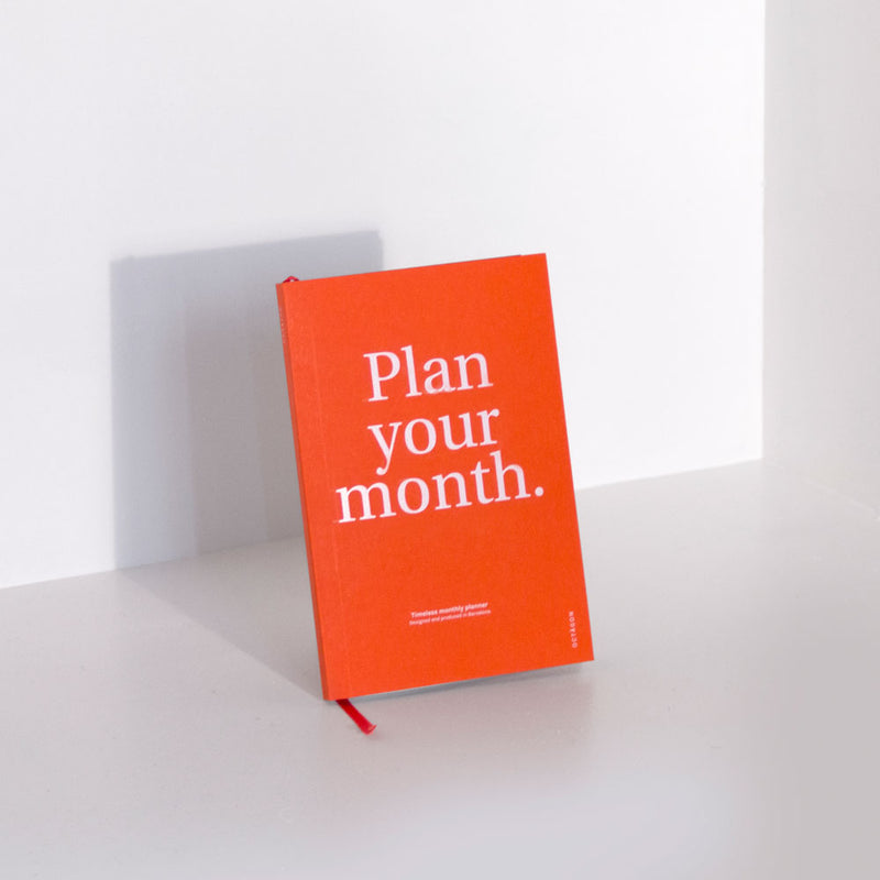 PLAN YOUR MONTH | MONTHLY PLANNER & NOTEBOOK | A5 | Octagon Design