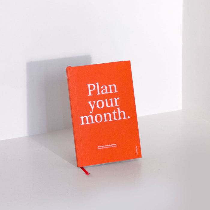 PLAN YOUR MONTH | MONTHLY PLANNER & NOTEBOOK | A5 | Octagon Design