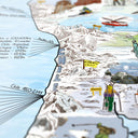 SNOWTRIP MAP | Winter sports WORLD MAP | 98x56cm | Awesome Maps